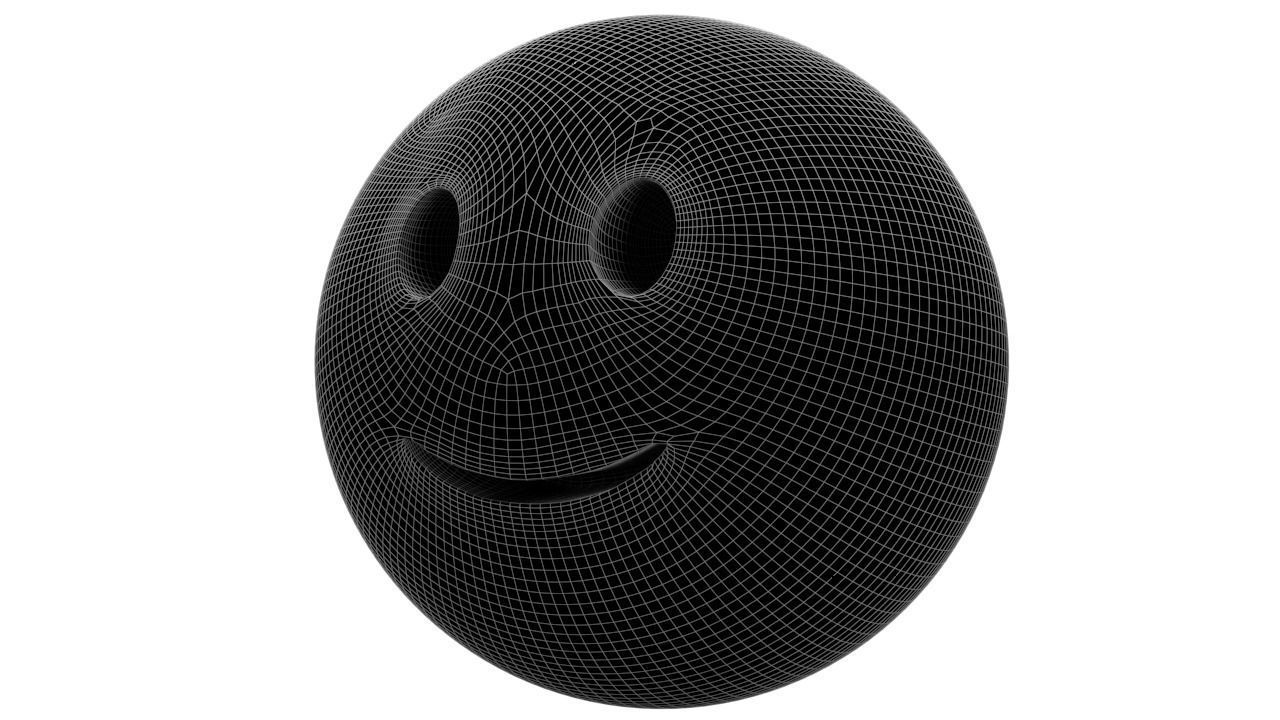 3D model Slightly Smiling Face VR / AR / low-poly | CGTrader