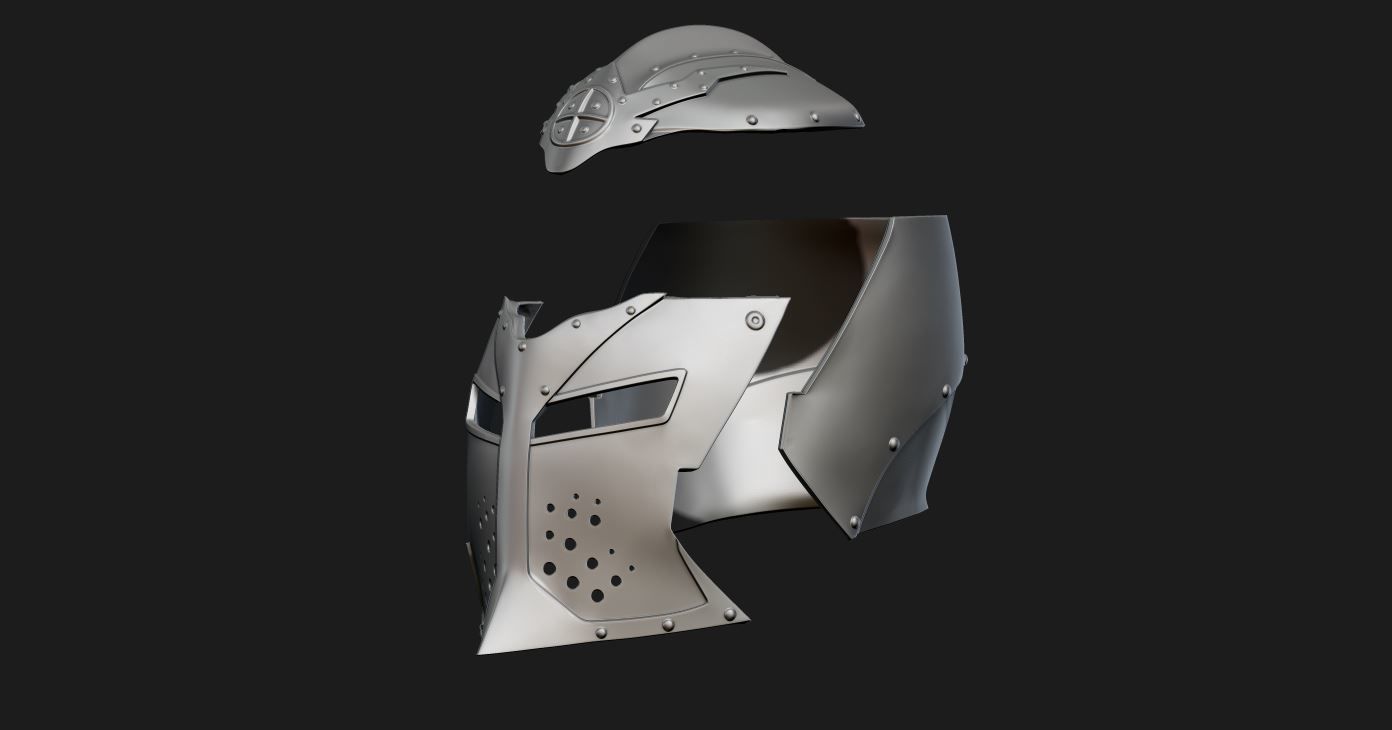 Skyrim Dawnguard Helmet 3D model 3D printable | CGTrader