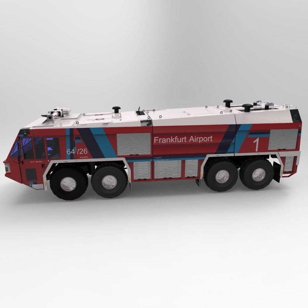 GFLF Simba 8X8 Firefight Truck Studio Max 3D Model .max - CGTrader.com
