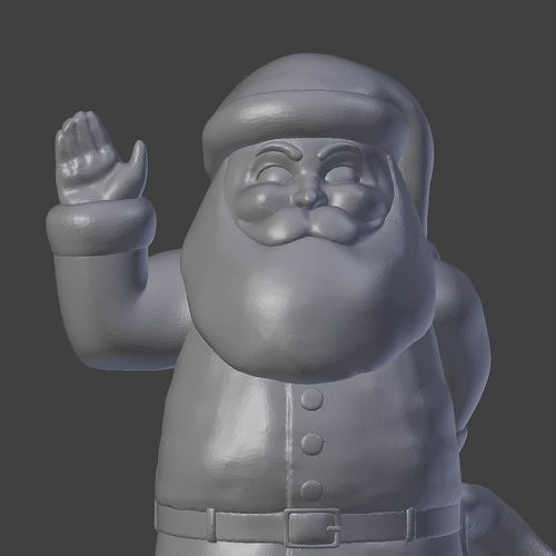 Santa Model claus 3D model 3D printable | CGTrader