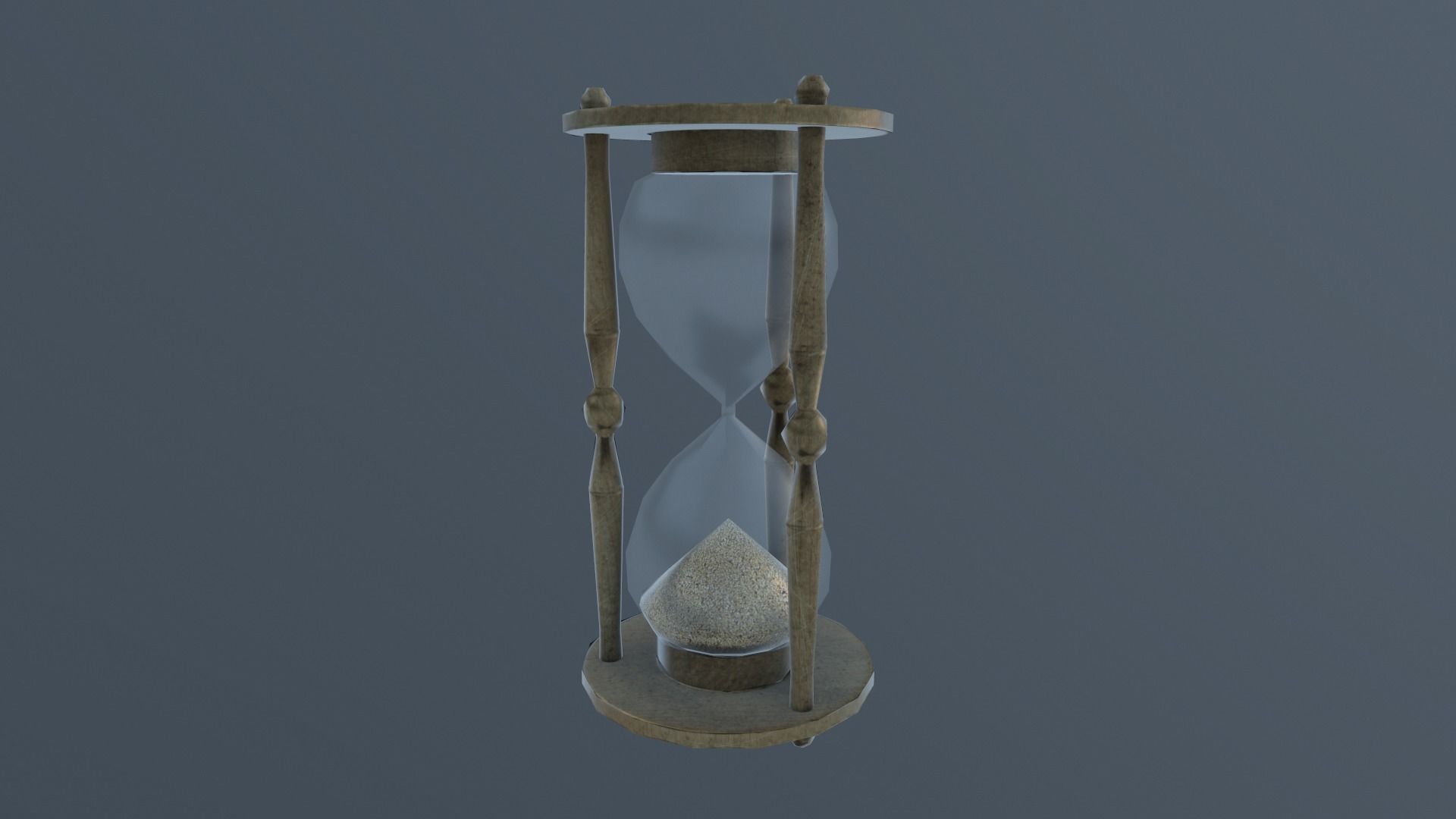 3D model Wooden Sand Clock VR / AR / low-poly | CGTrader