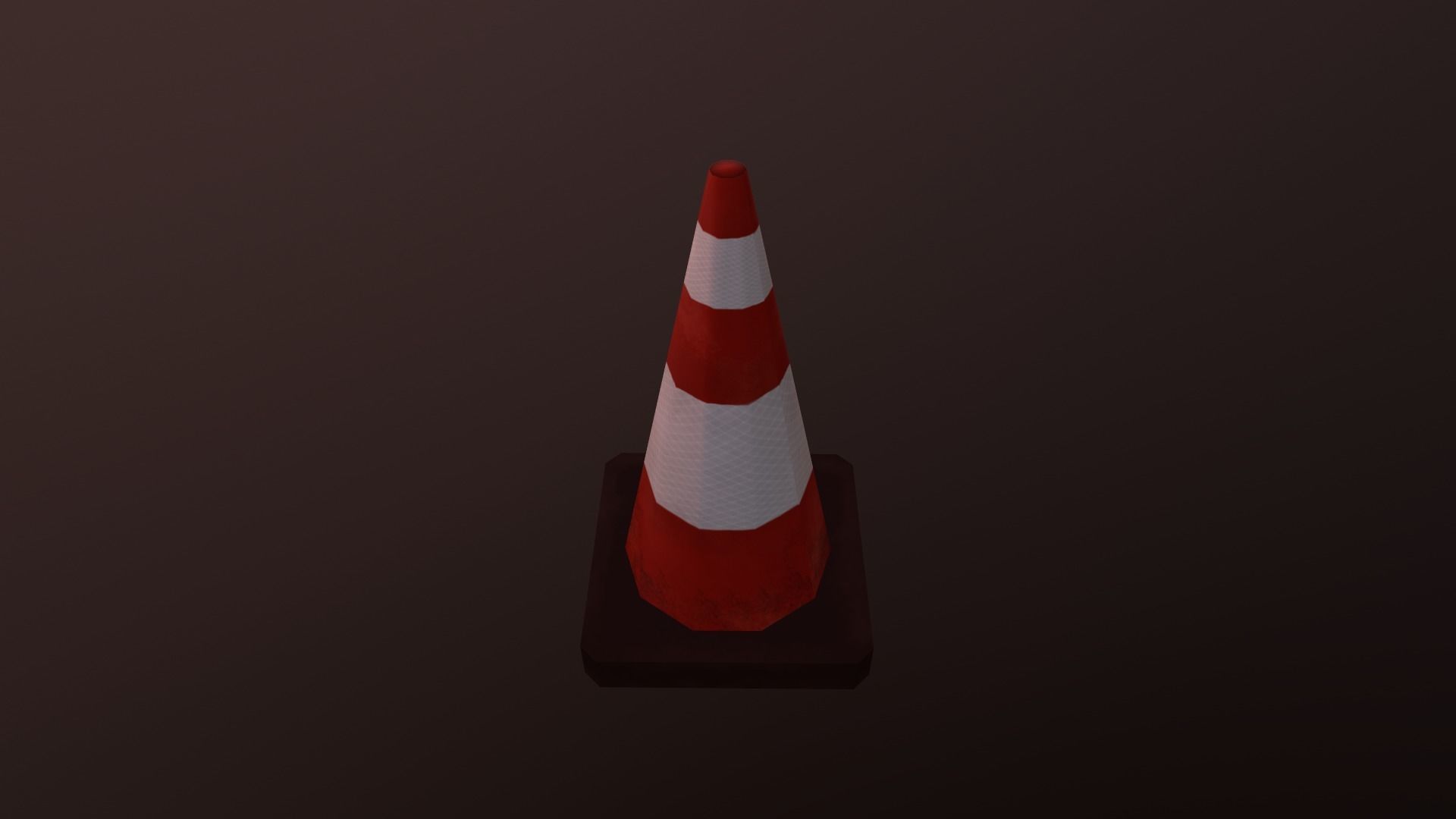 3D model Red Road Cone VR / AR / low-poly | CGTrader