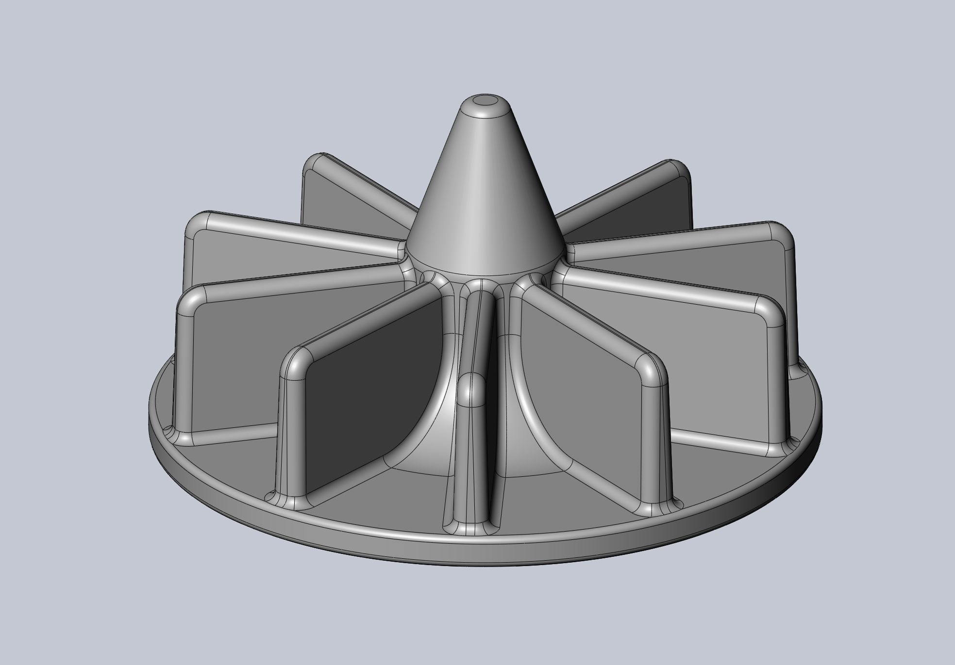 Small Radial Pump Impeller Magnet Driven 3D model 3D printable | CGTrader