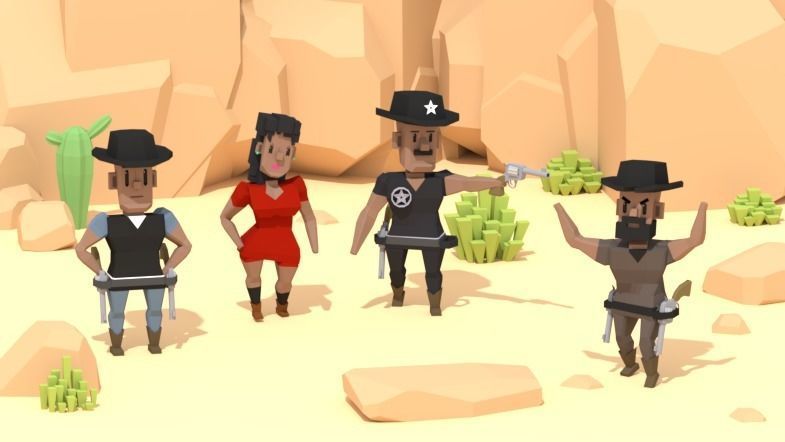 3D model Low Poly Wild West VR / AR / low-poly | CGTrader