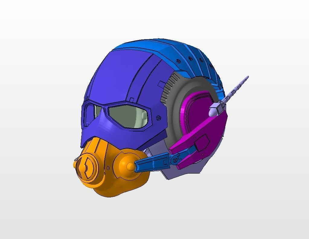 Ant-Man Helmet 3D model 3D printable | CGTrader