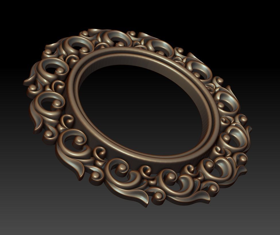 Round frame 3D model | CGTrader