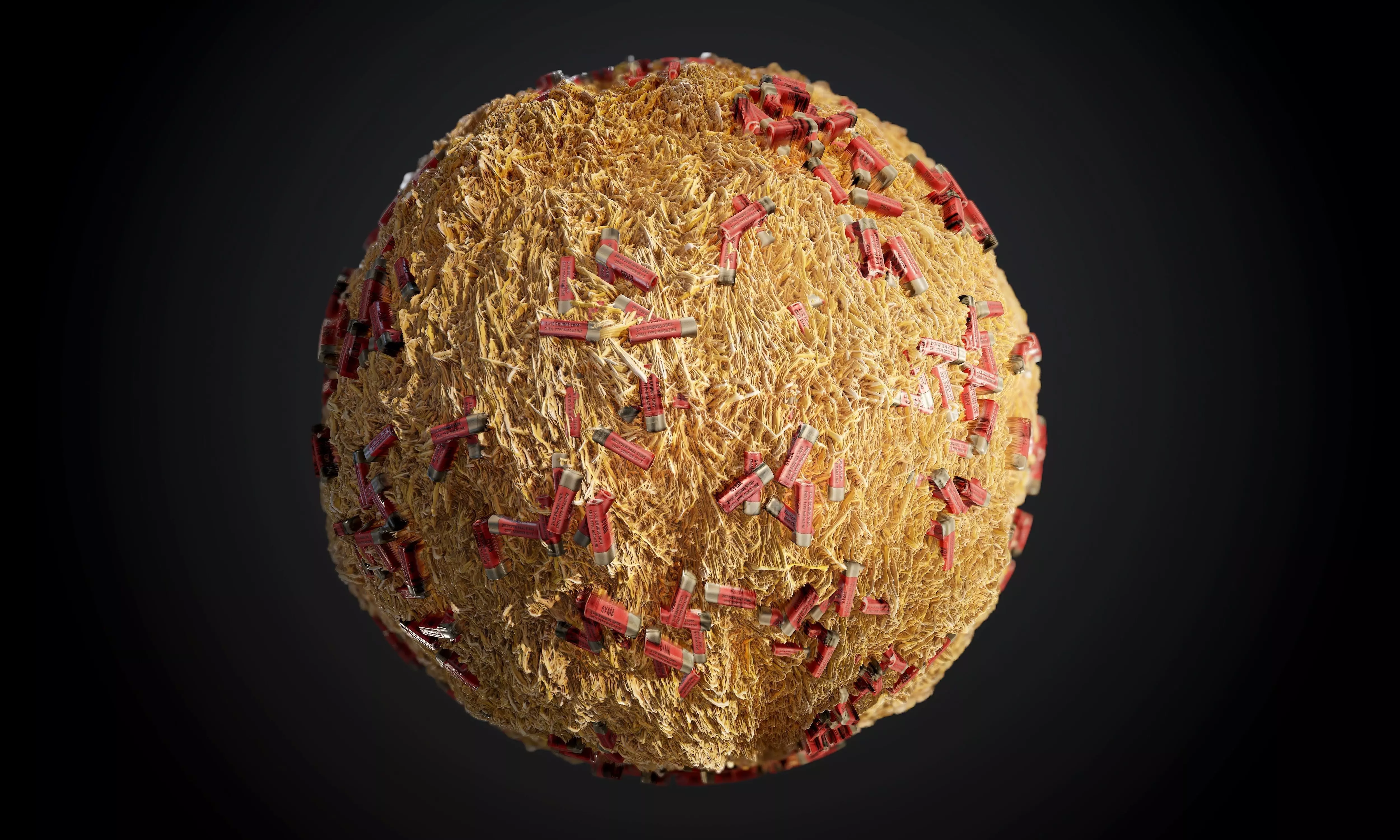 Hay Ground Terrain Shotgun Shells Seamless PBR Texture Texture | CGTrader