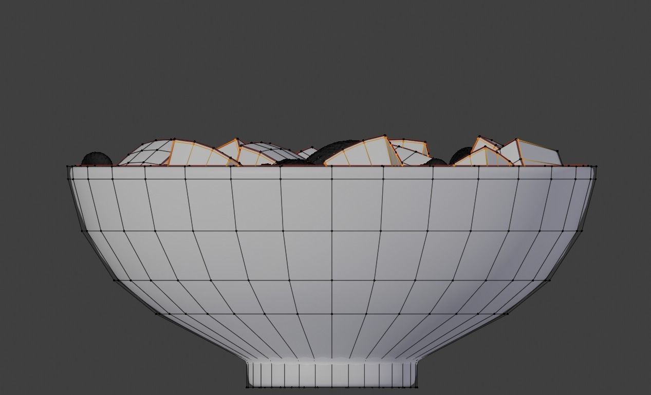 oat fruit and raisen meal food 3d model 3D model | CGTrader