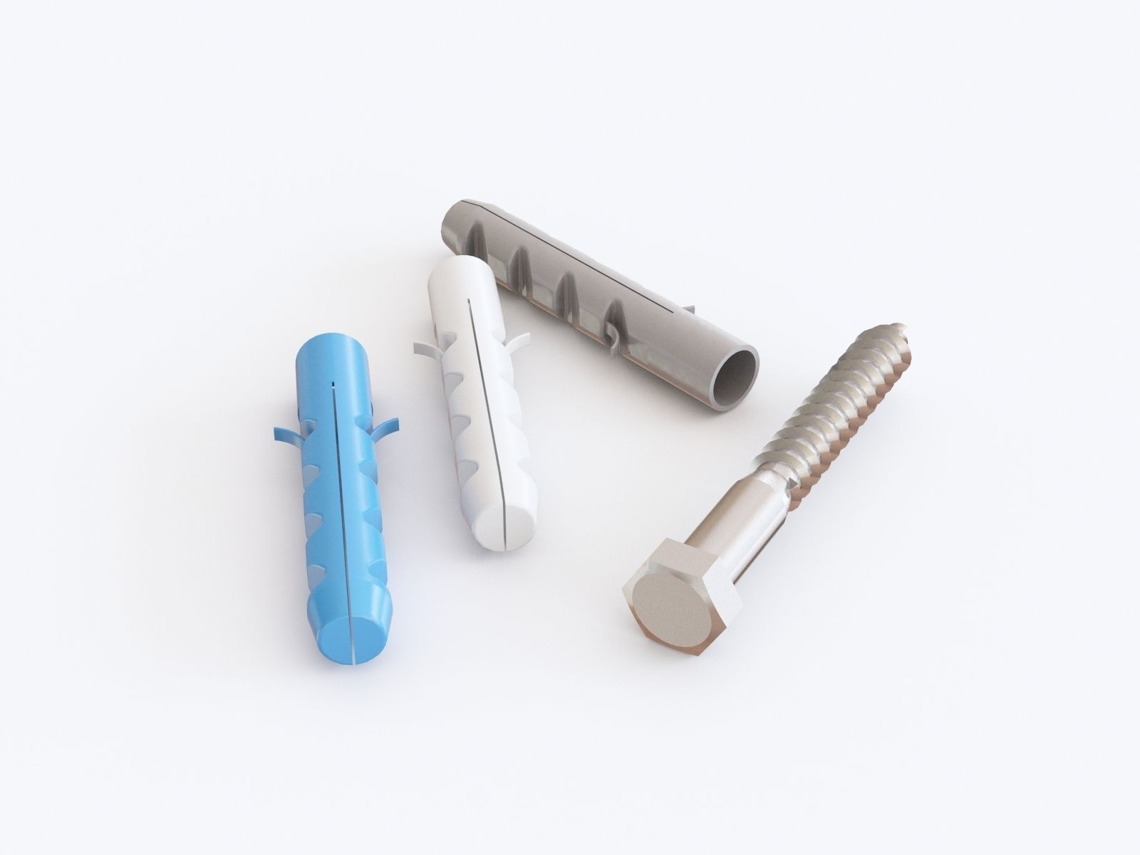 Dowel screw 3D model | CGTrader