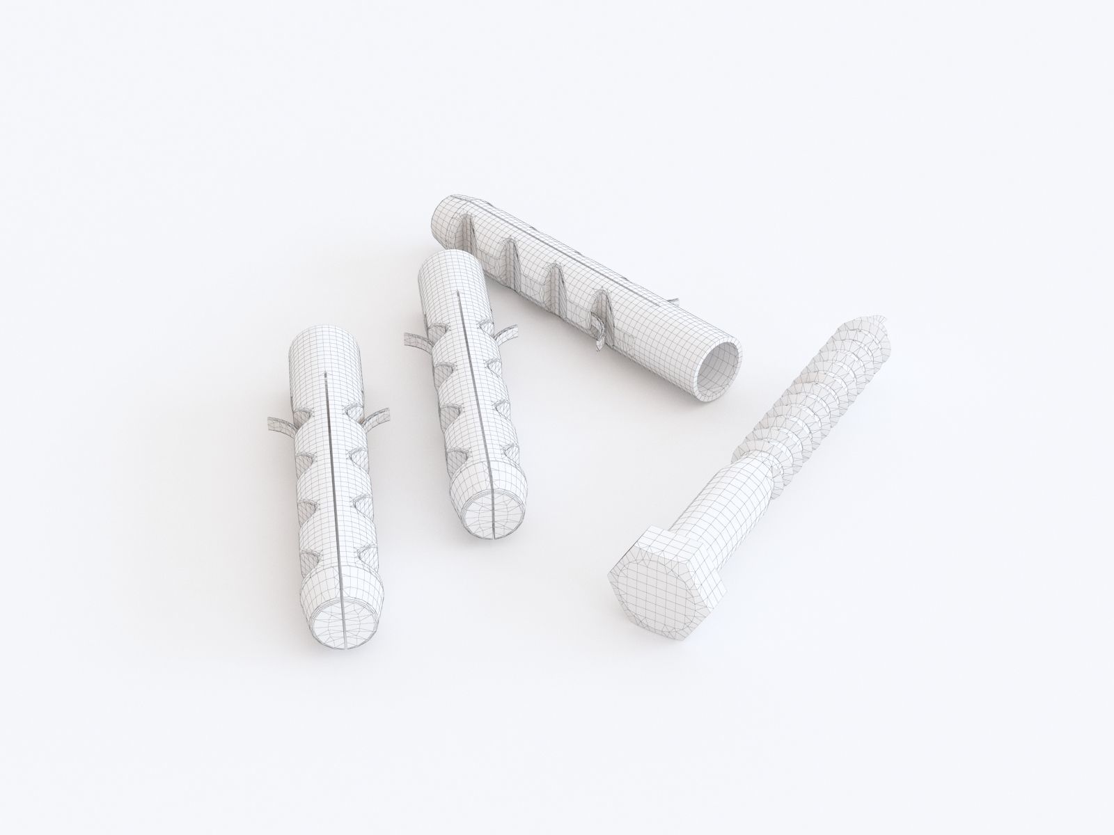 Dowel screw 3D model | CGTrader