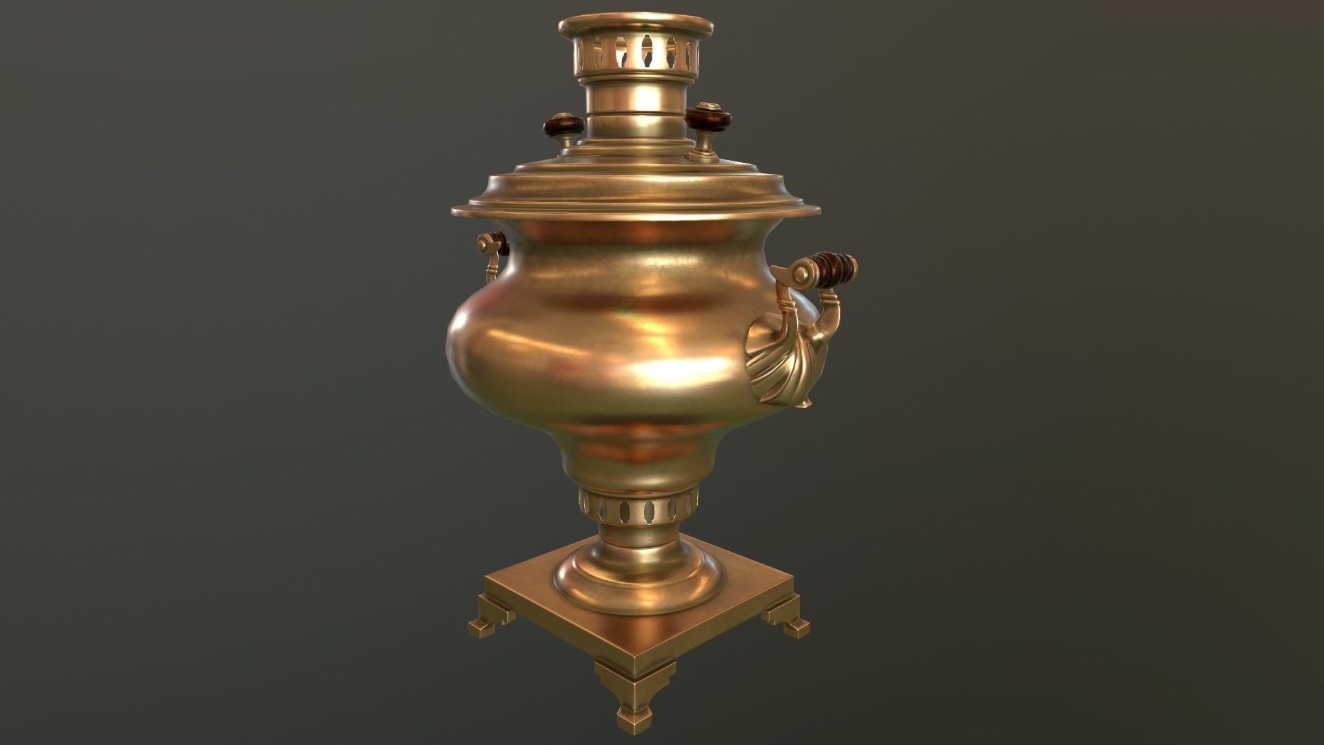 Samovar russian coffee pot - russian coffee pot free 3D model | CGTrader