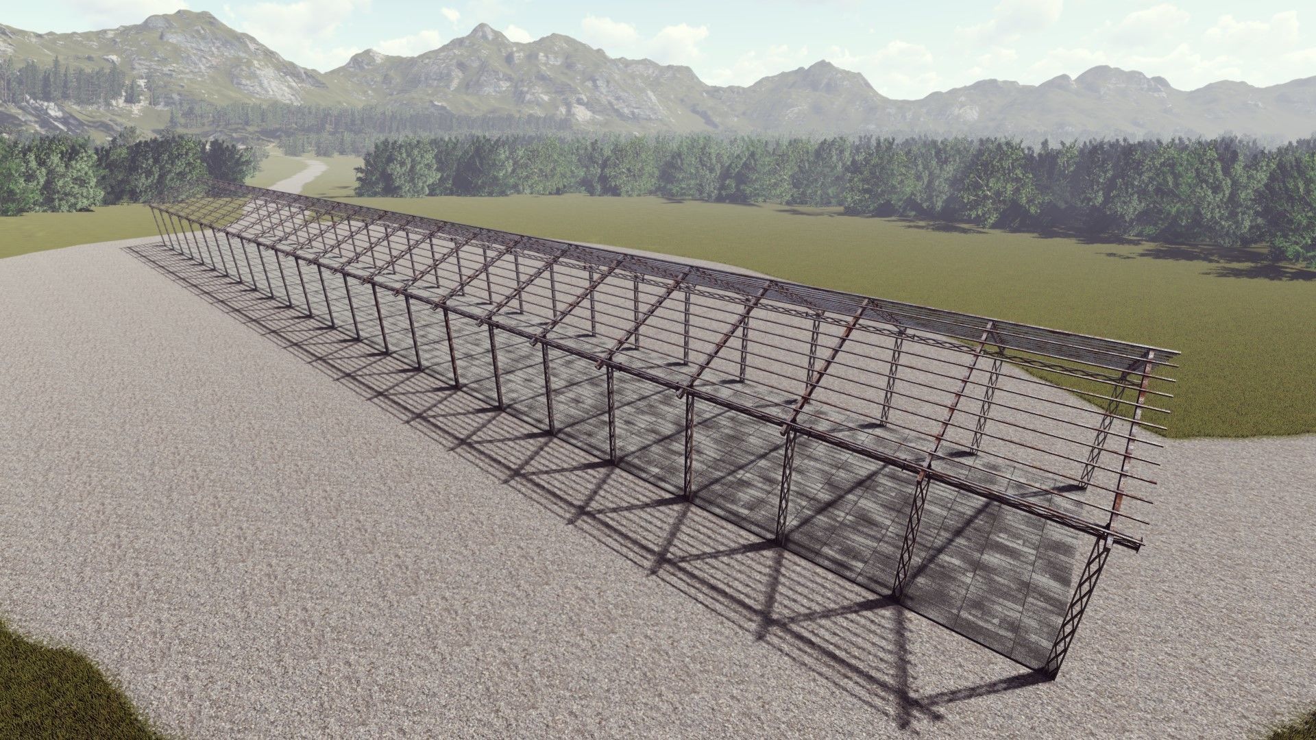 Detailed Building steel canopy- Exterior 3Dsmax - Revit 3D model | CGTrader