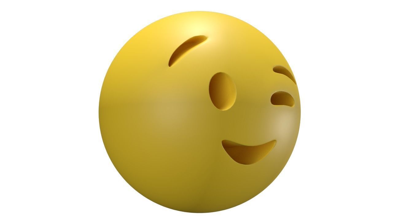 3D model Winking Face VR / AR / low-poly | CGTrader