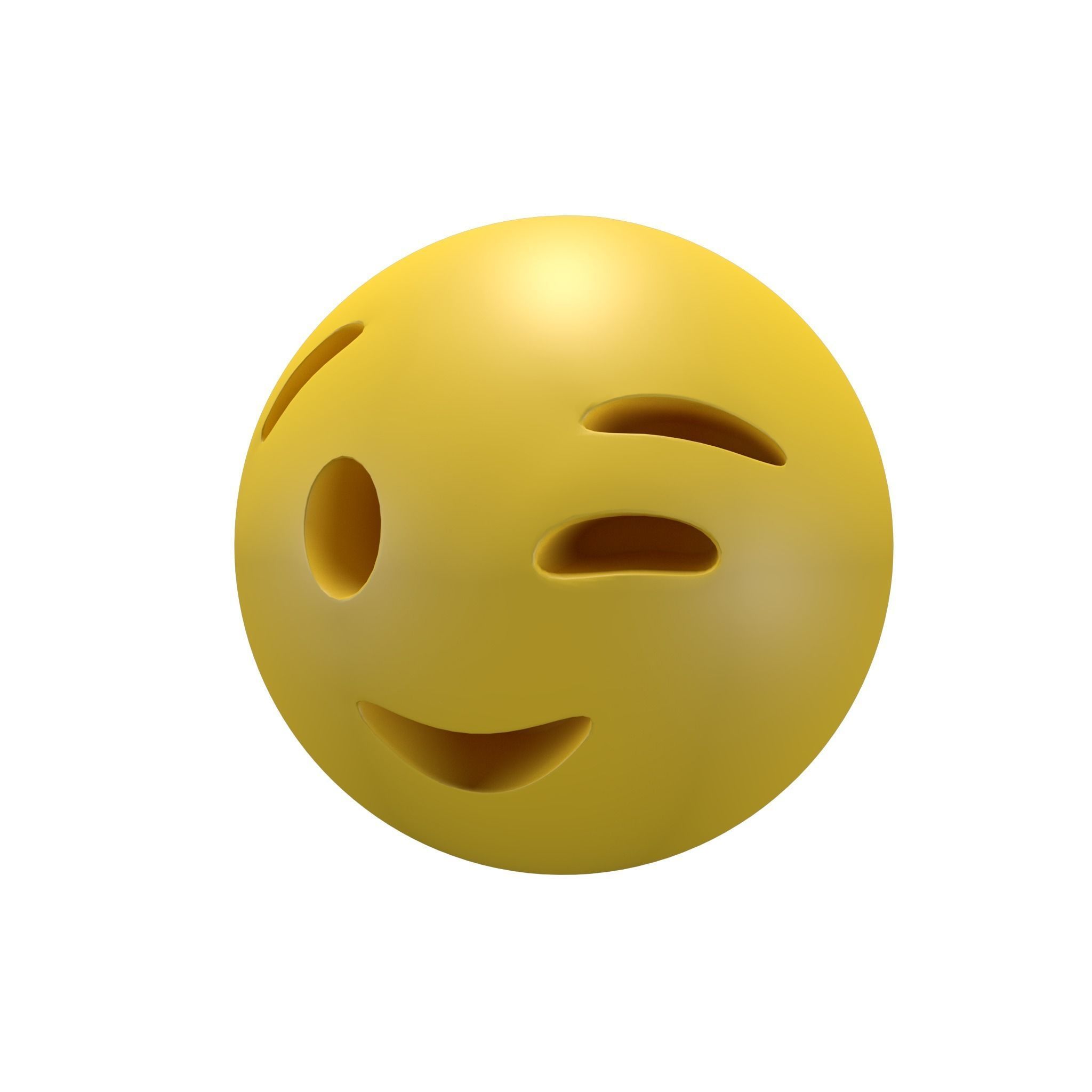 3D model Winking Face VR / AR / low-poly | CGTrader