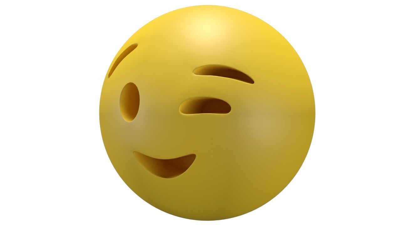 3D model Winking Face VR / AR / low-poly | CGTrader