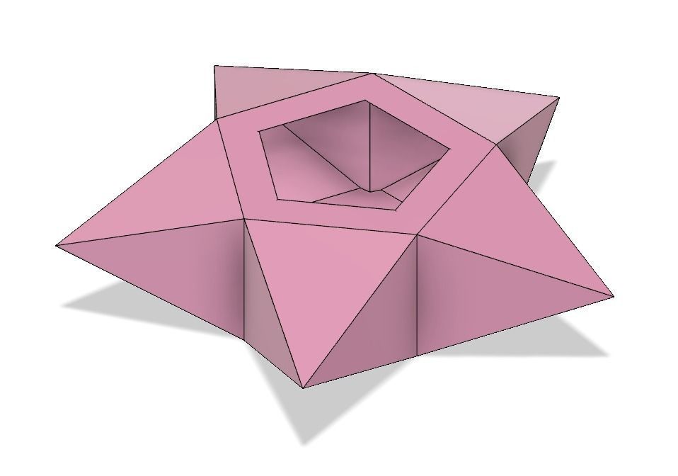 Origami Star Box 3D model 3D printable | CGTrader