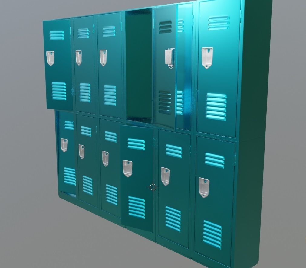 school lockers 3d models 3D model | CGTrader