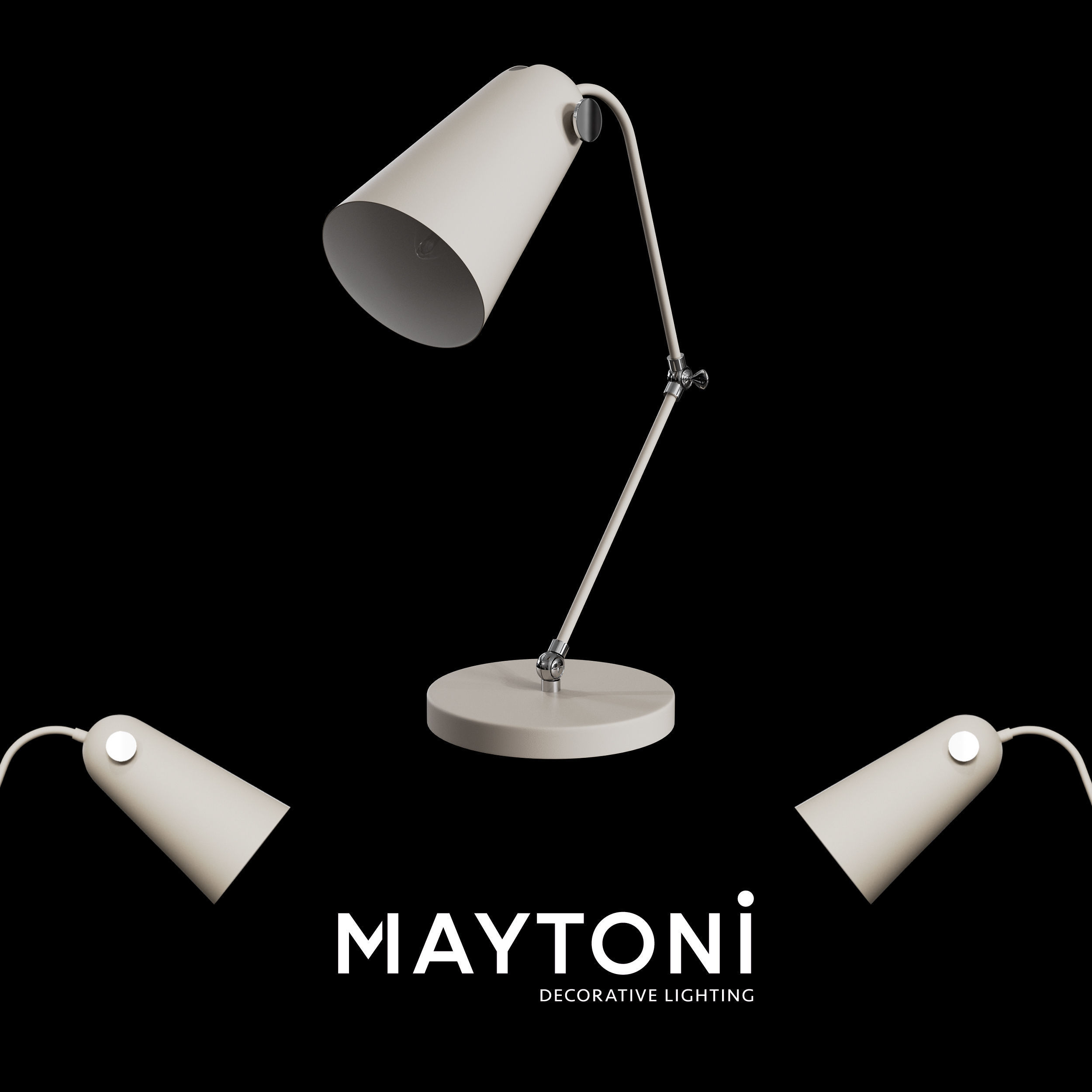 Table lamp Novara MOD611-TL-01-GR Maytoni Modern free 3D model | CGTrader