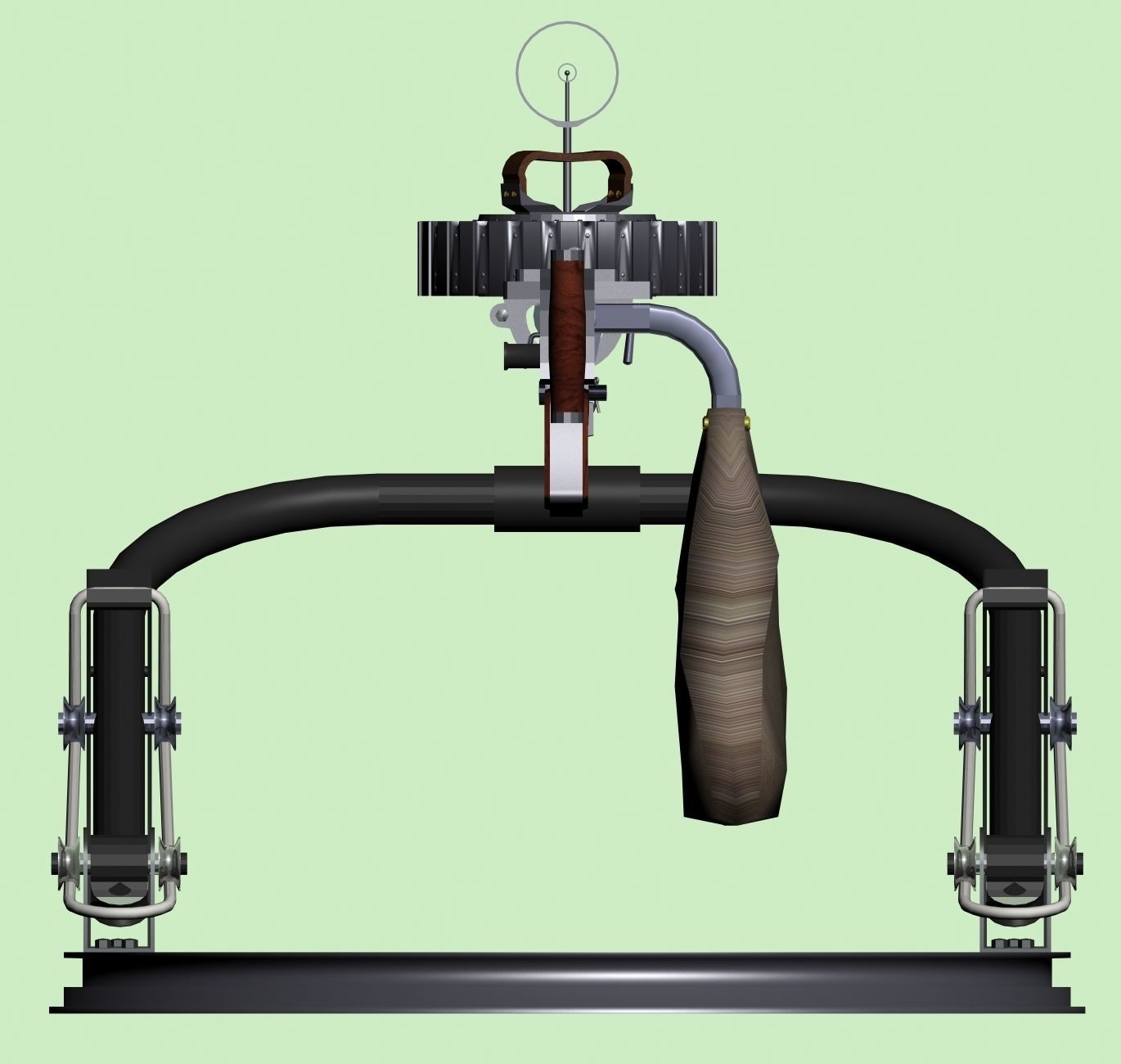 WWI Lewis M1918 machine gun for aircraft 3D model | CGTrader