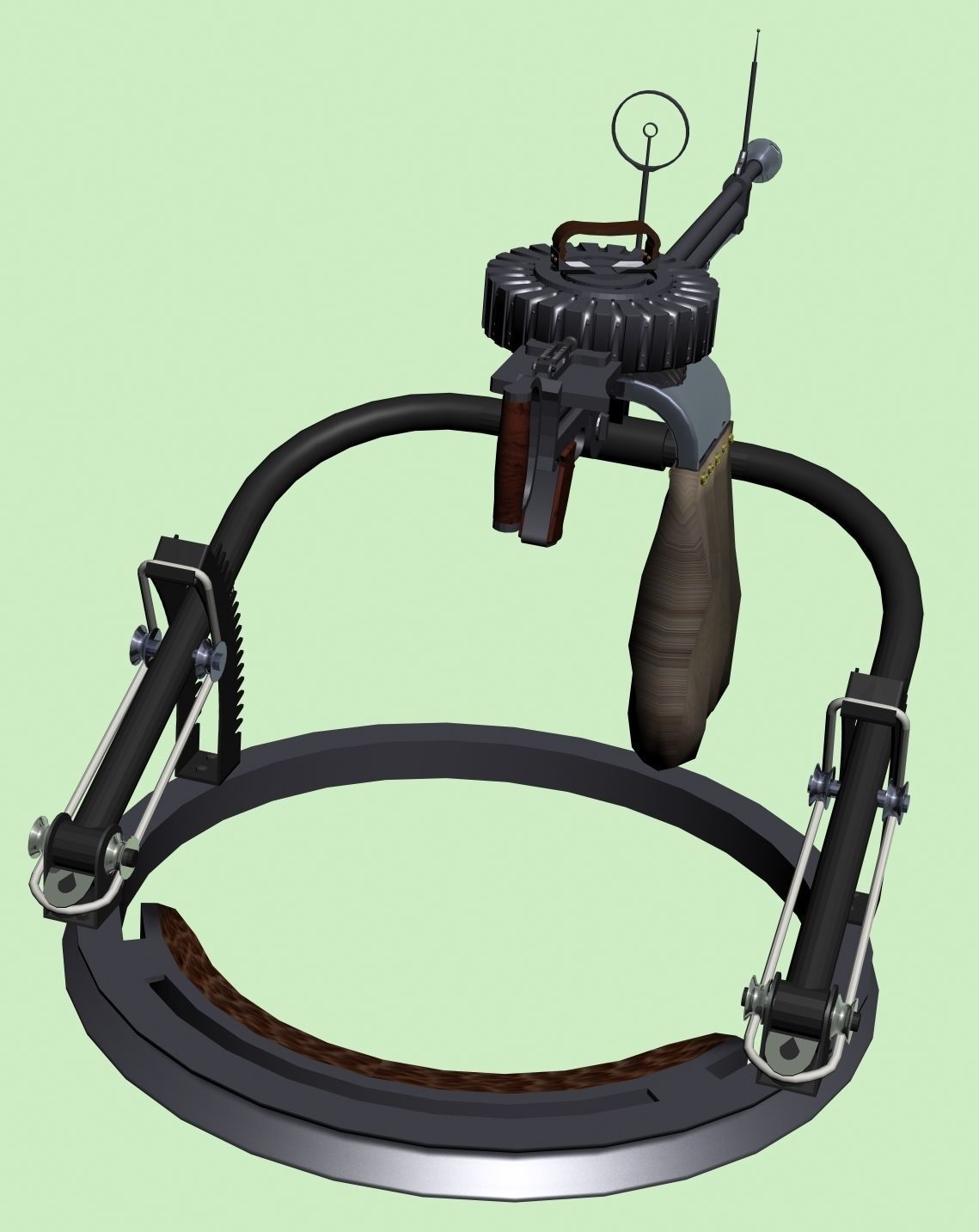 WWI Lewis M1918 machine gun for aircraft 3D model | CGTrader