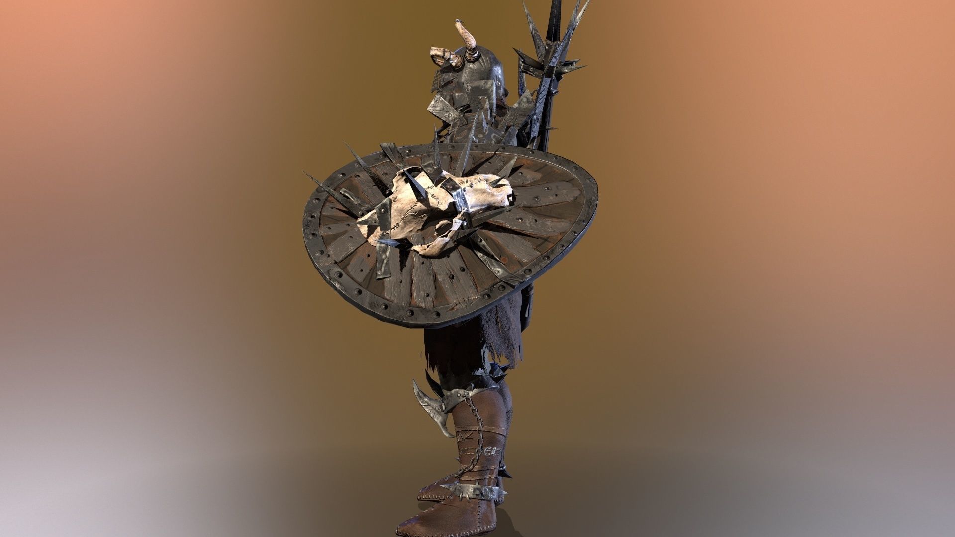 3D model Fat orc VR / AR / low-poly rigged animated | CGTrader
