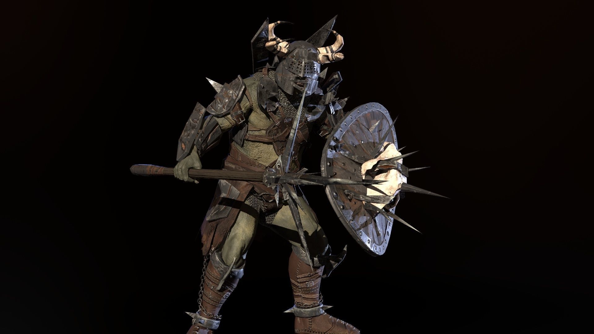 3D model Fat orc VR / AR / low-poly rigged animated | CGTrader