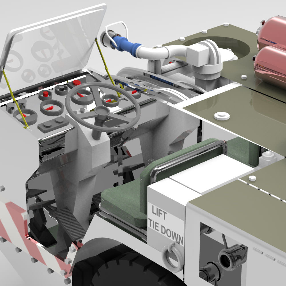 US Navy Carrier Fire Tractor 3D model | CGTrader