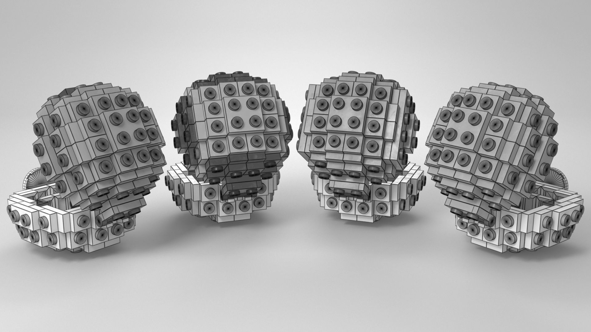 Lego Pokeball 3D model | CGTrader