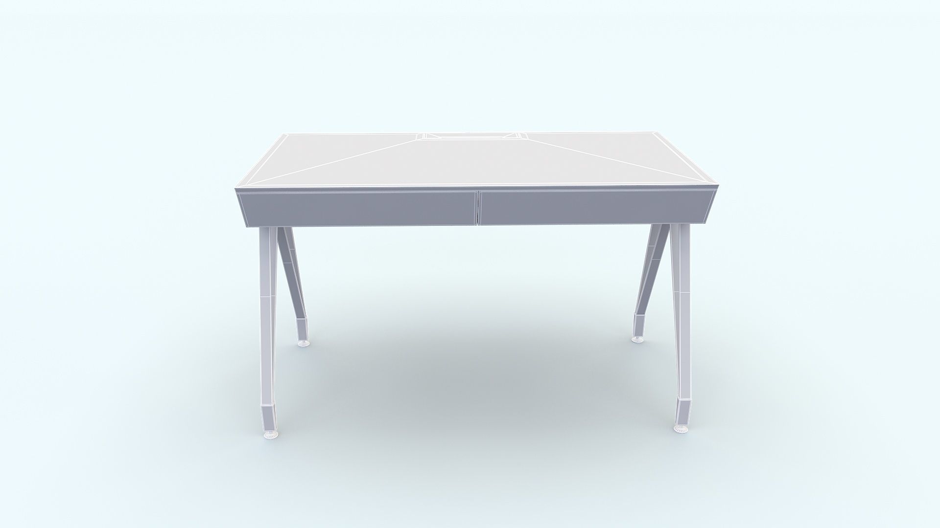Modern Study Table 3D model | CGTrader