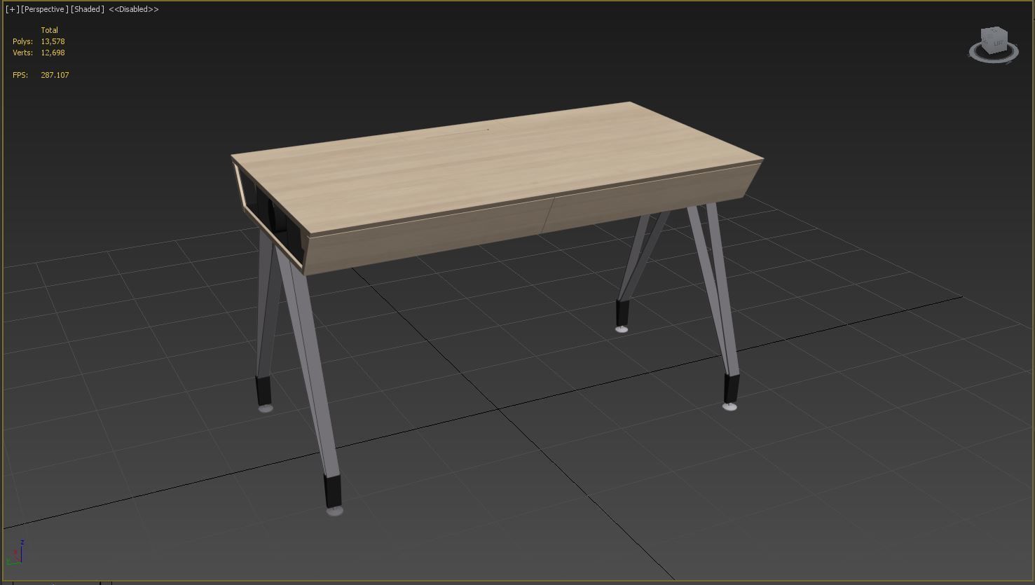 Modern Study Table 3D model | CGTrader