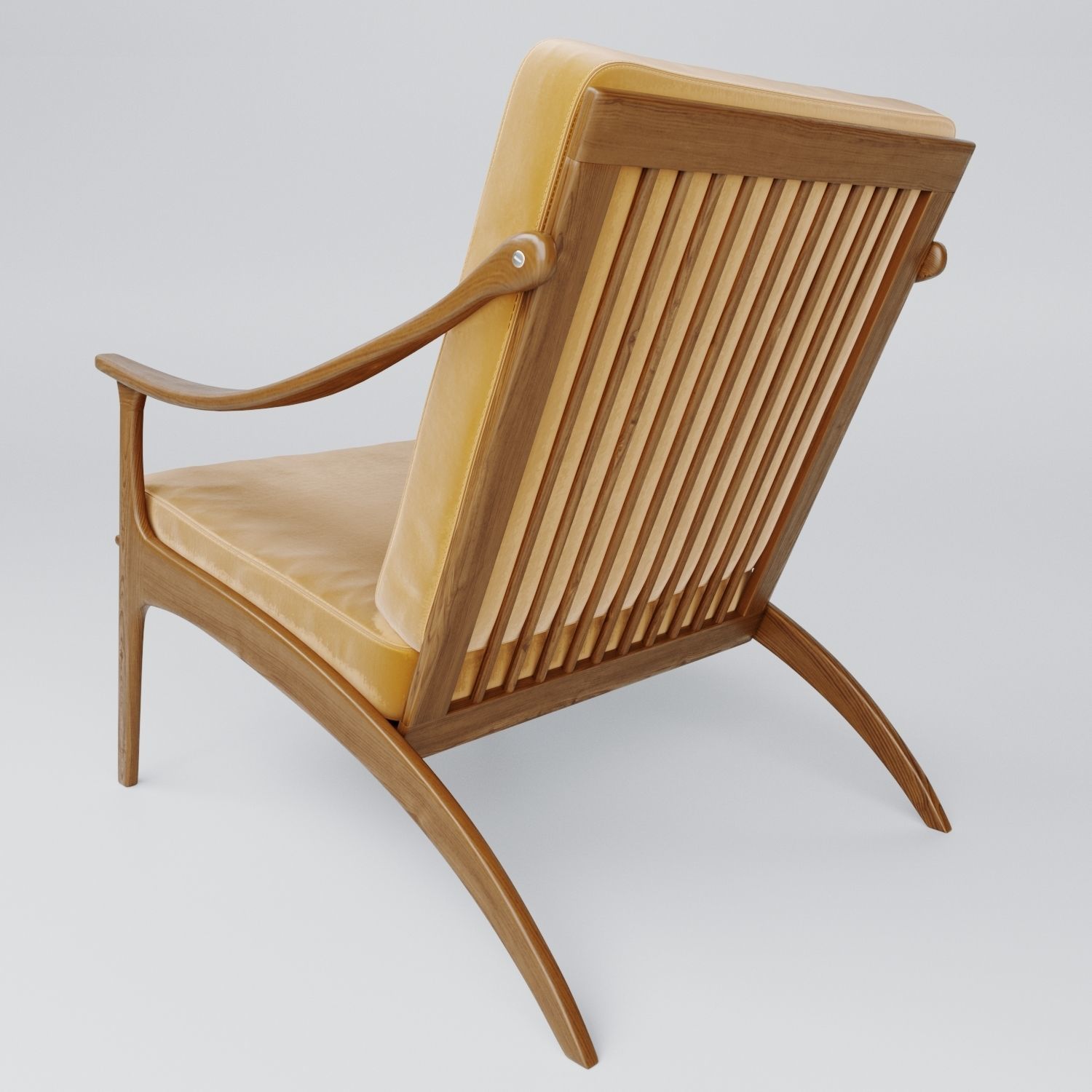 Lean Back Lounge Chair 3D model | CGTrader