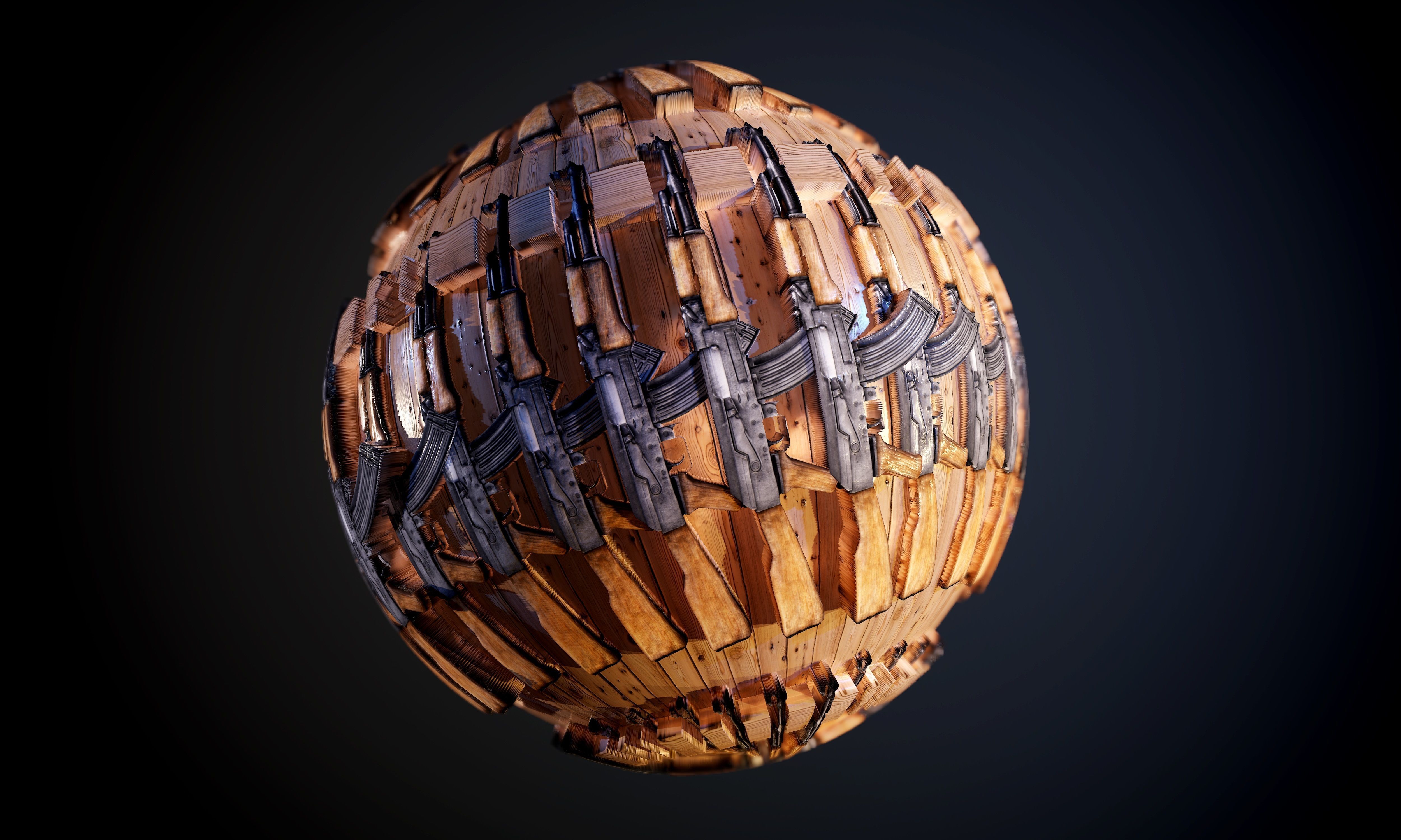 Weapon AK47 Gun Rack Seamless PBR Texture Texture | CGTrader