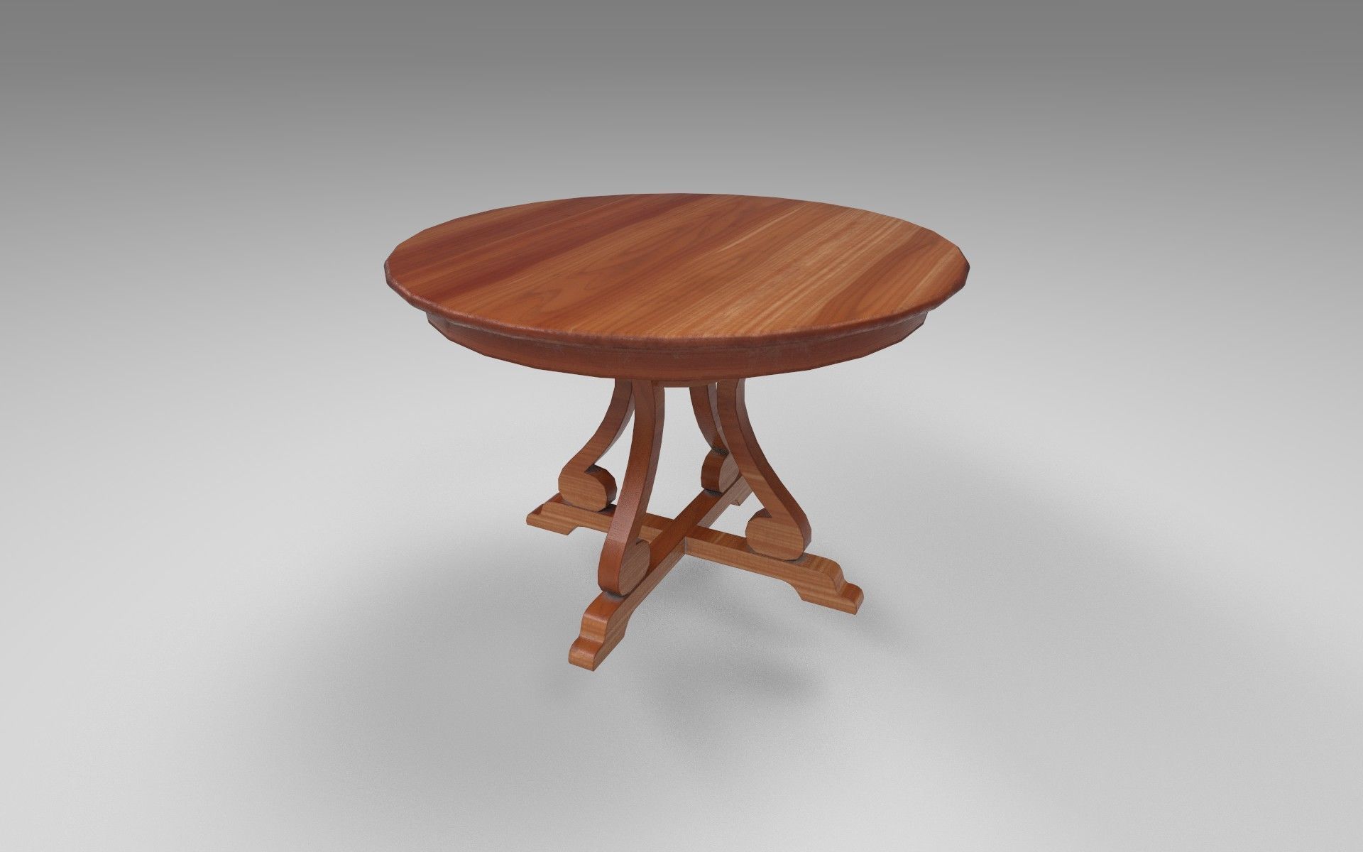 Rounded Table 3D model | CGTrader