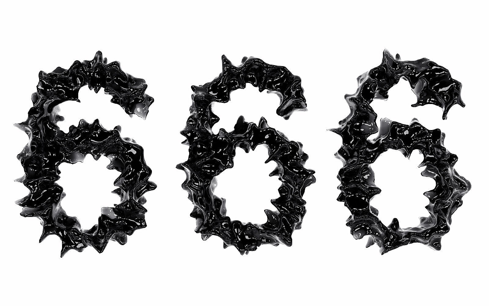 666 Splash 3D model | CGTrader