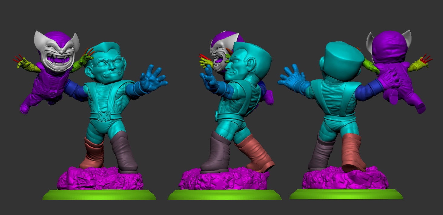 wolverine colossus chibi 3D model 3D printable | CGTrader