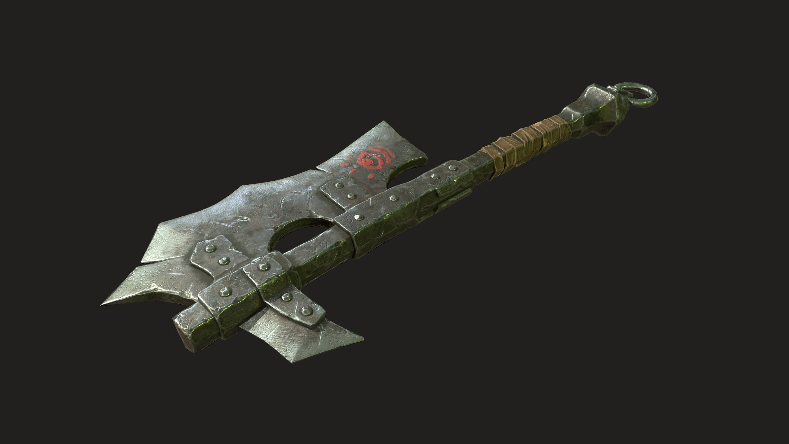 3D model ork axe VR / AR / low-poly | CGTrader