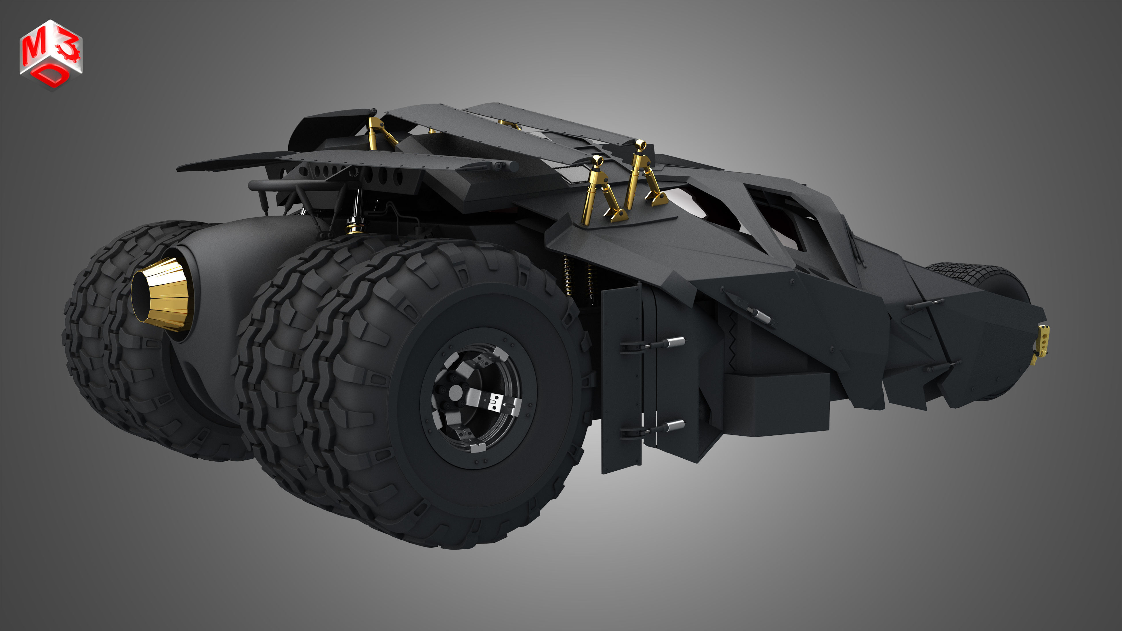 Batmobile Car for Batman -The Dark Knight Rises 3D model | CGTrader