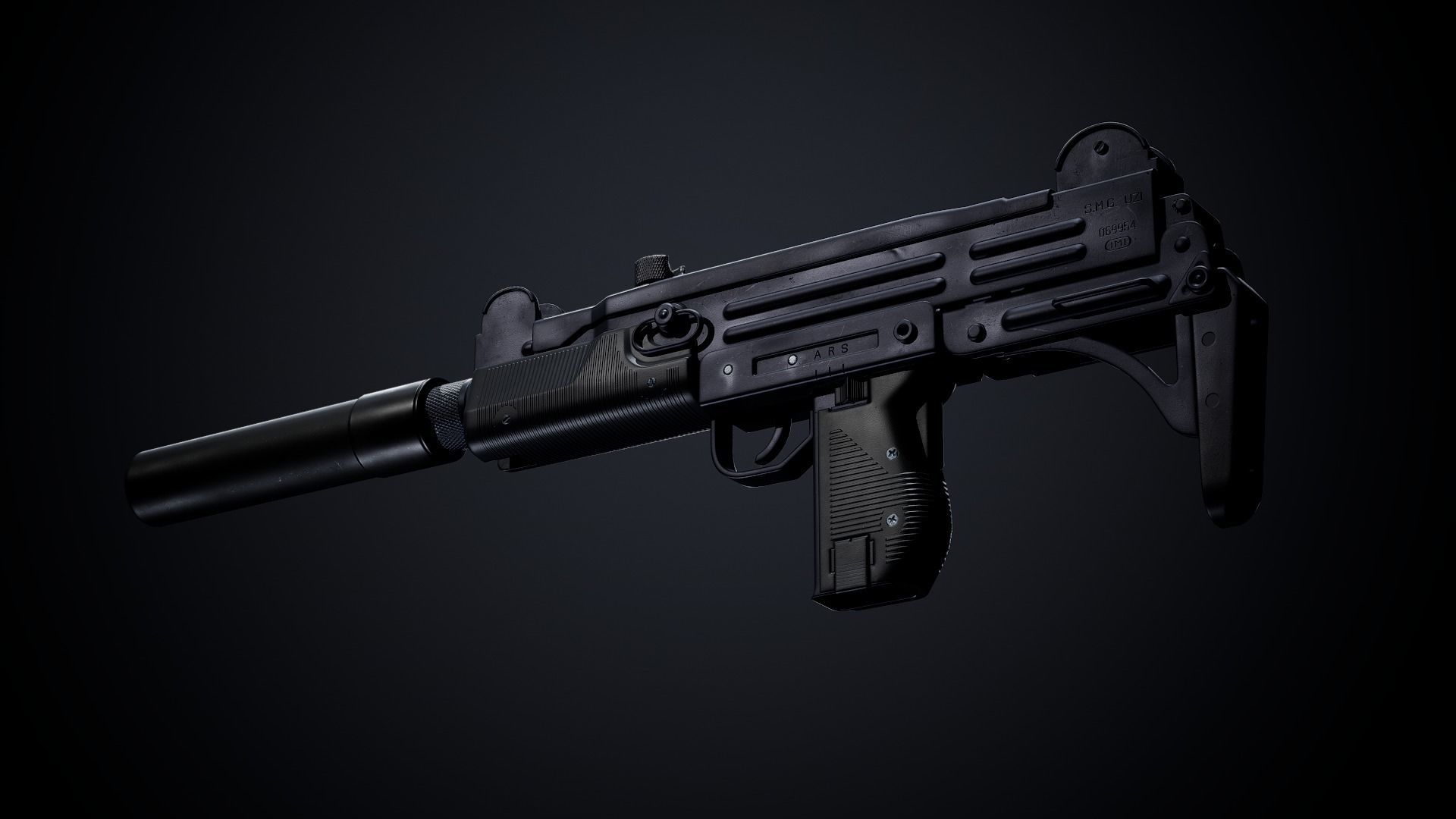 3D model Uzi SMG PBR VR / AR / low-poly | CGTrader