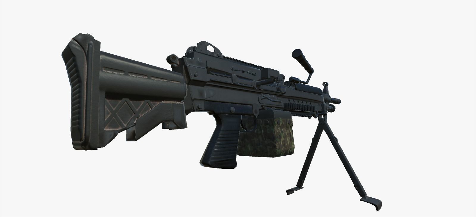 3D model M249 Squad Automatic Weapon VR / AR / low-poly | CGTrader