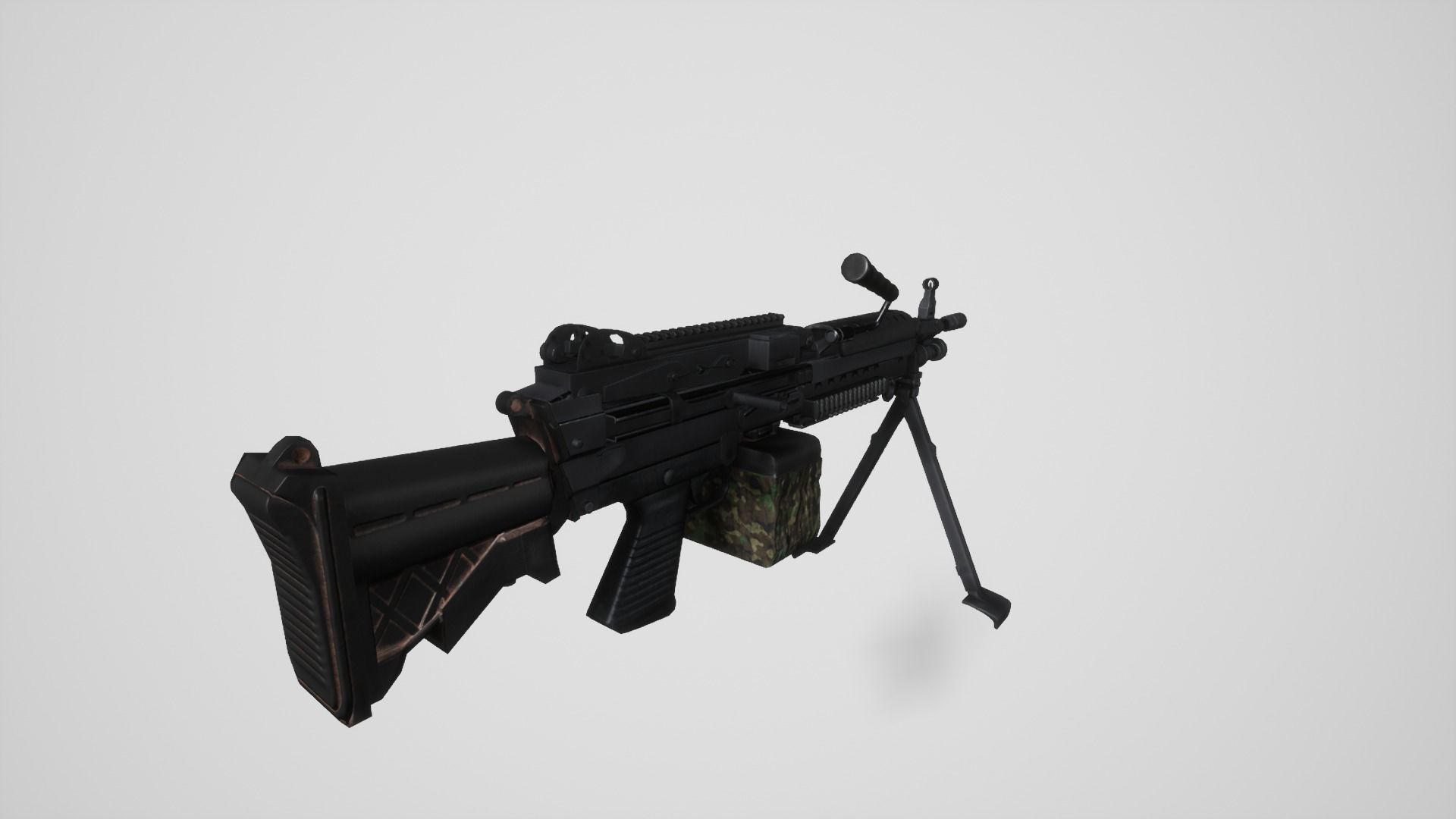 3D model M249 Squad Automatic Weapon VR / AR / low-poly | CGTrader