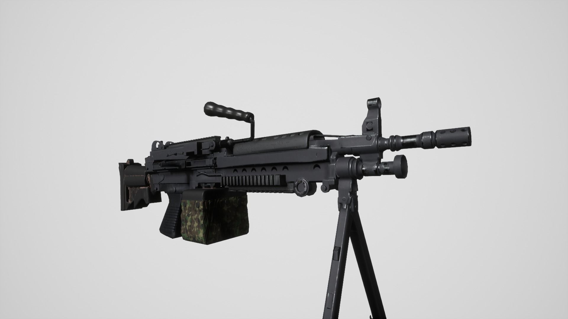 3D model M249 Squad Automatic Weapon VR / AR / low-poly | CGTrader