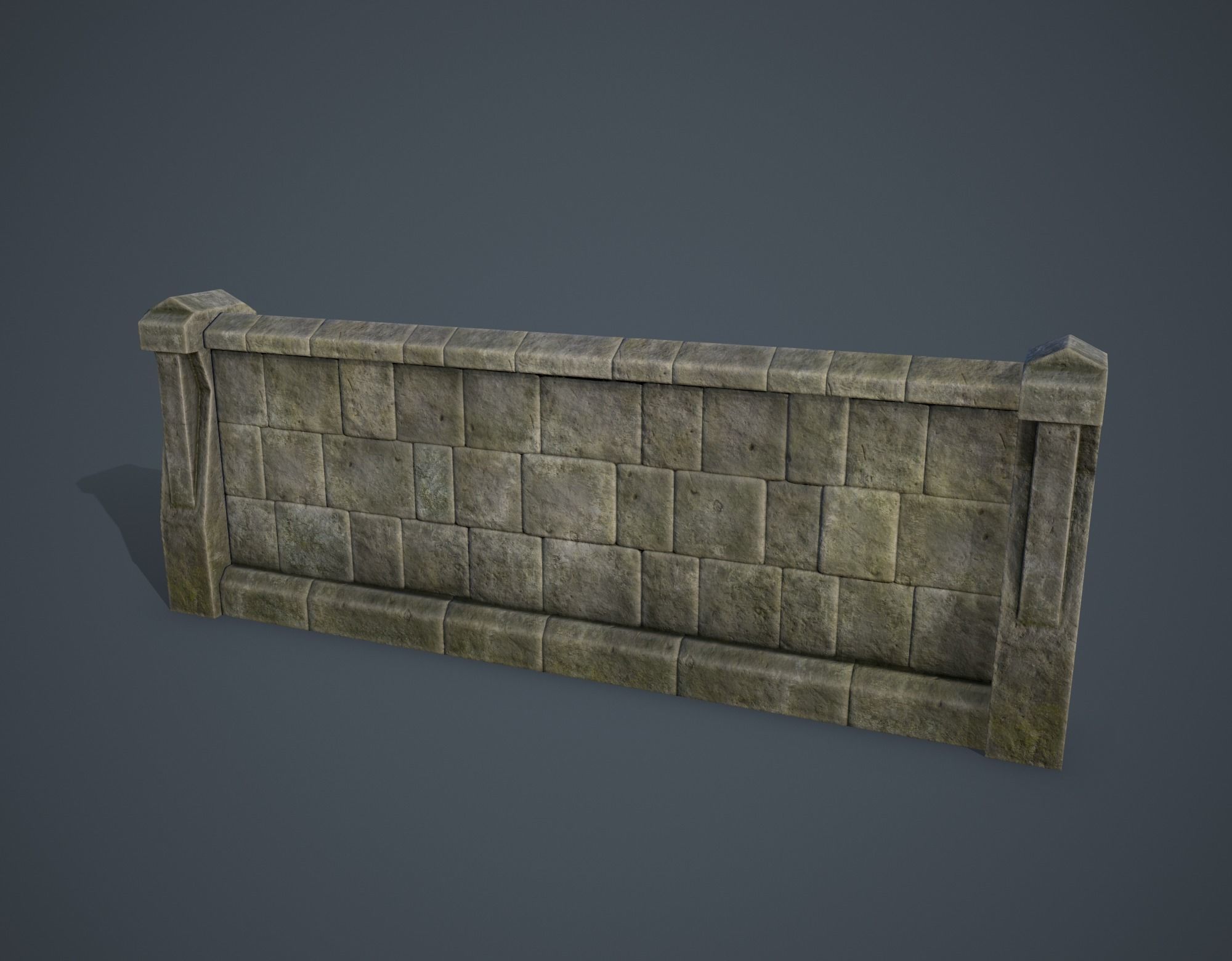 3D model Medieval Wall VR / AR / low-poly | CGTrader