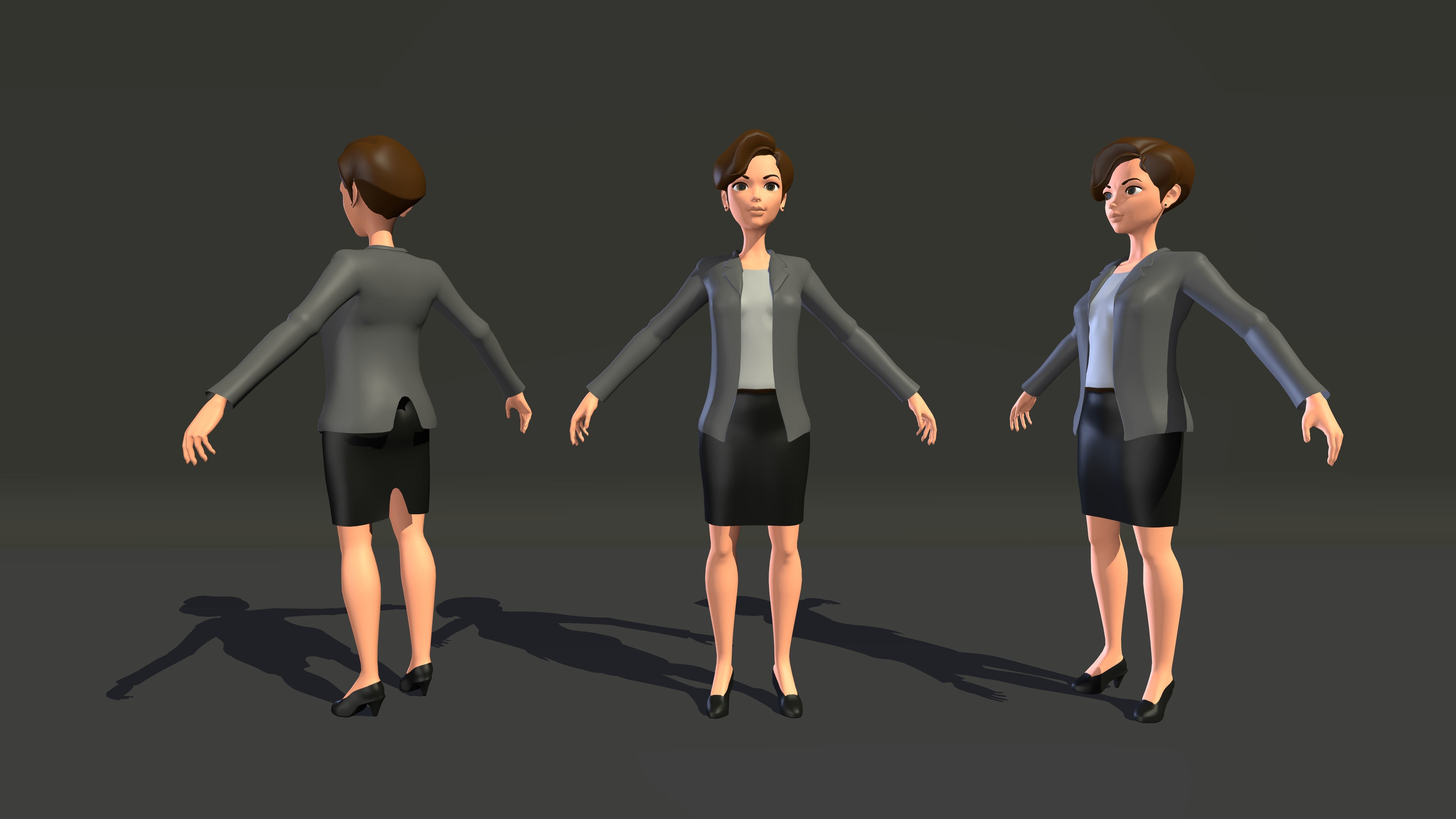 Simple character free 3D model | CGTrader