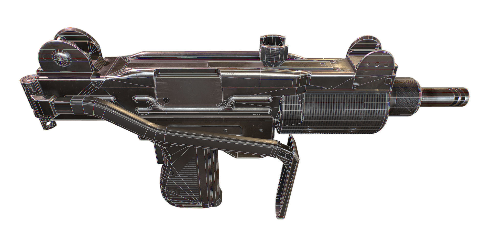 3D model Mini Uzi VR / AR / low-poly | CGTrader
