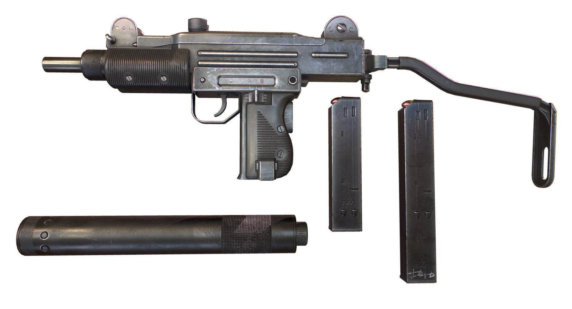 3D model Mini Uzi VR / AR / low-poly | CGTrader