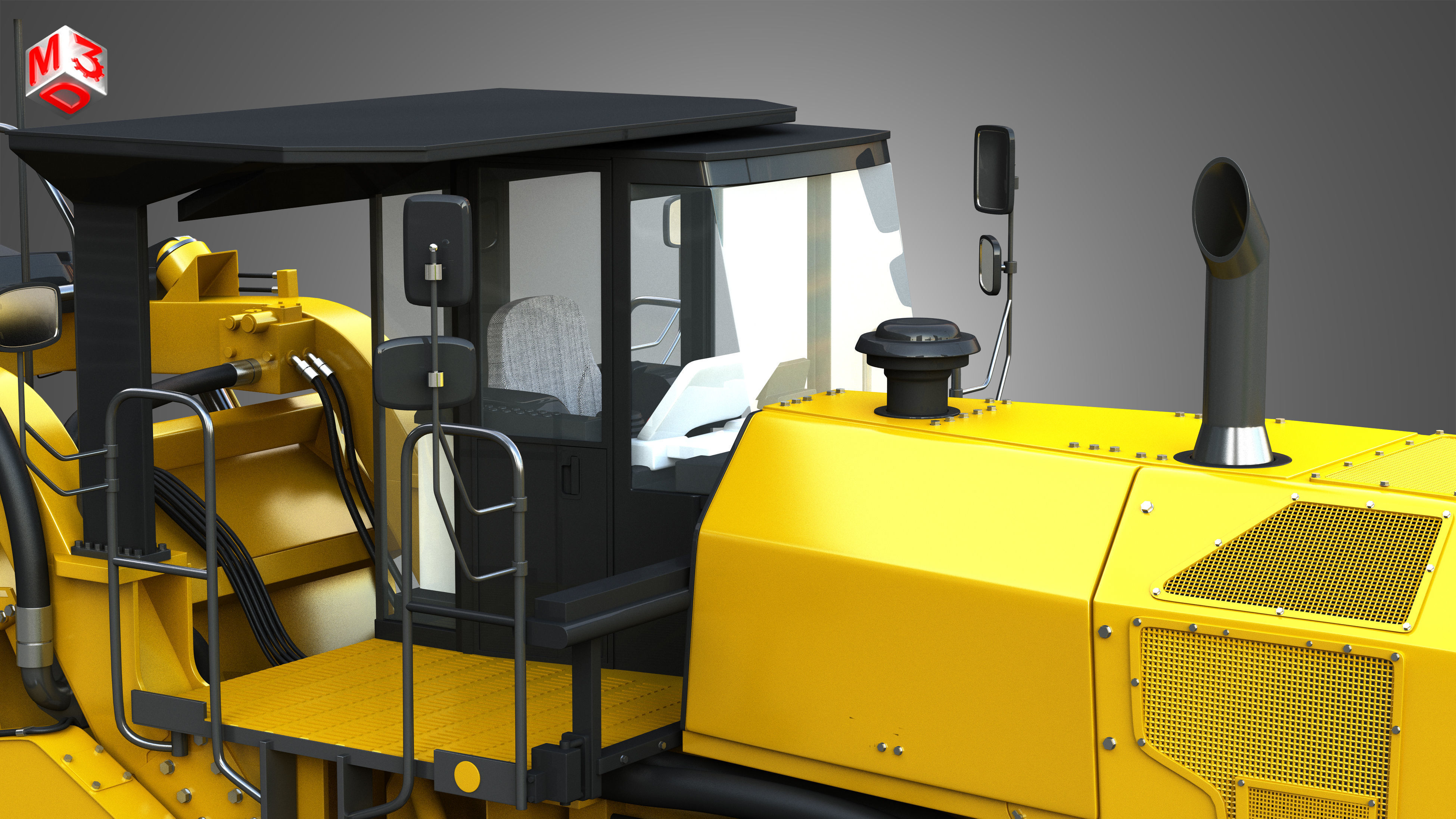 RM500B - Road Reclaimer Vehicle 3D model | CGTrader