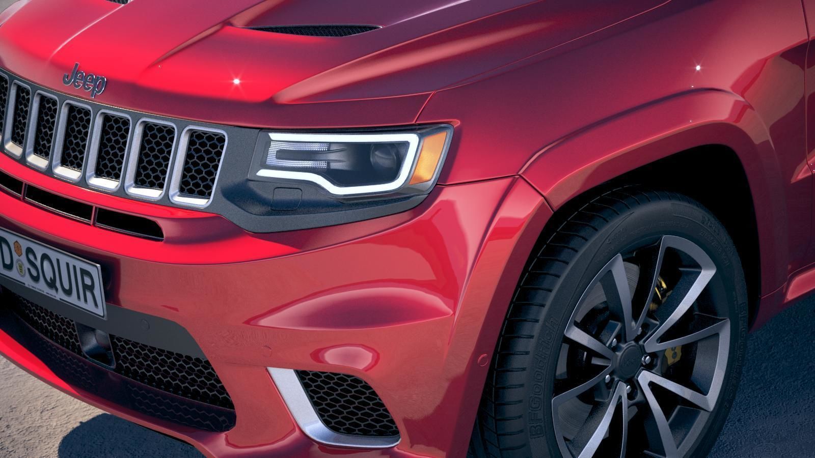 Jeep Grand Cherokee TrackHawk 2018 3D model | CGTrader