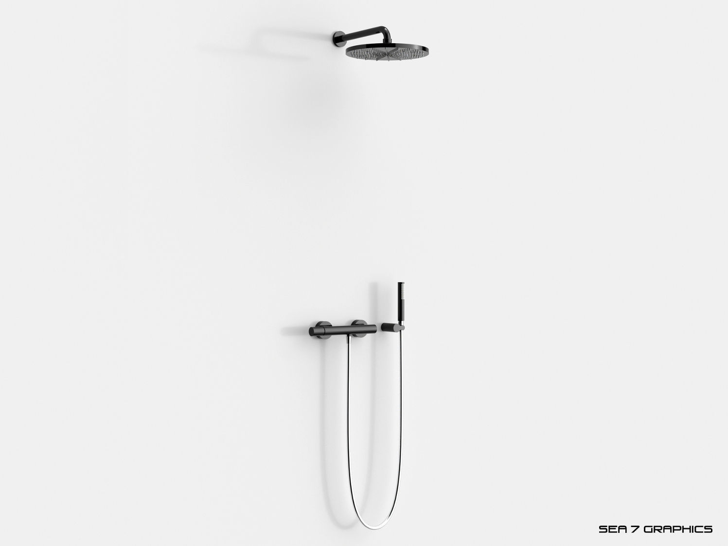 Shower set Tres Study Exclusive 3D model | CGTrader