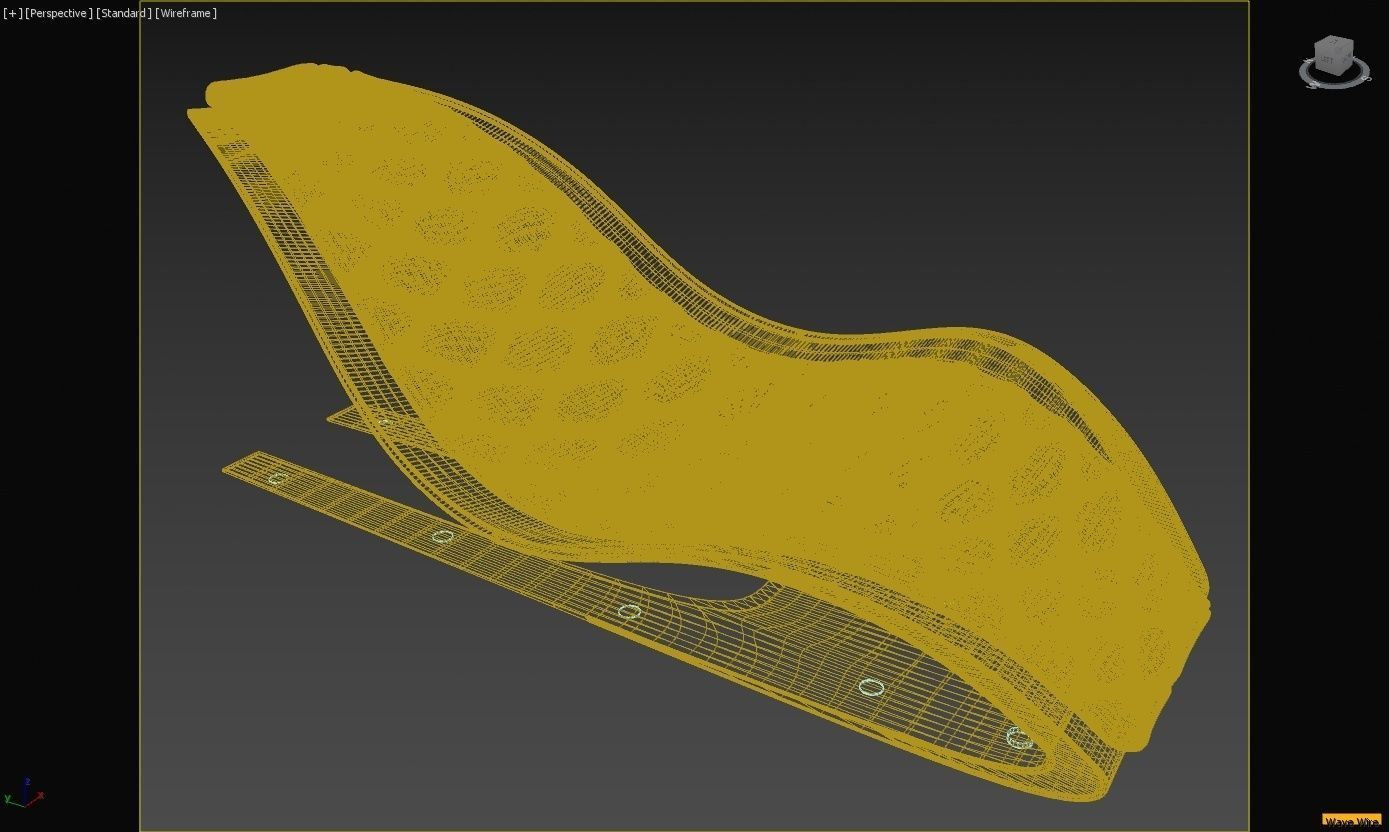 Wave Chair 3D model | CGTrader