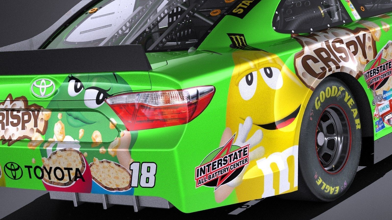 Nascar MnMs Kyle Busch 2017 VRAY 3D model | CGTrader